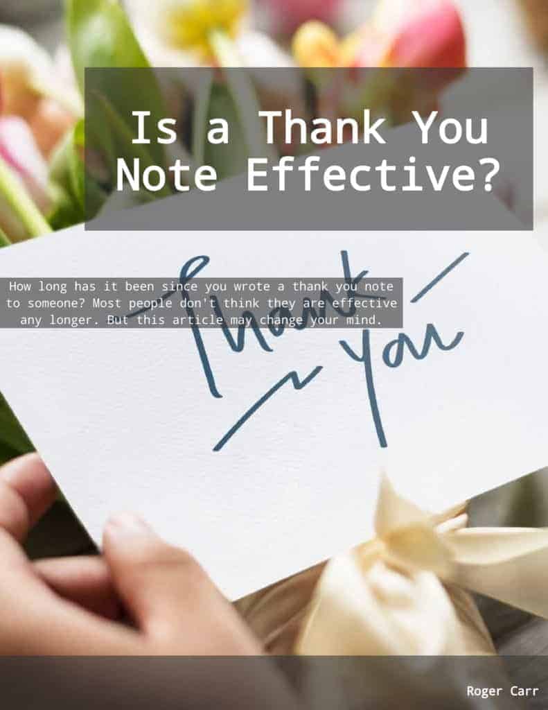 Is A Thank You Note Effective? - Small Group International